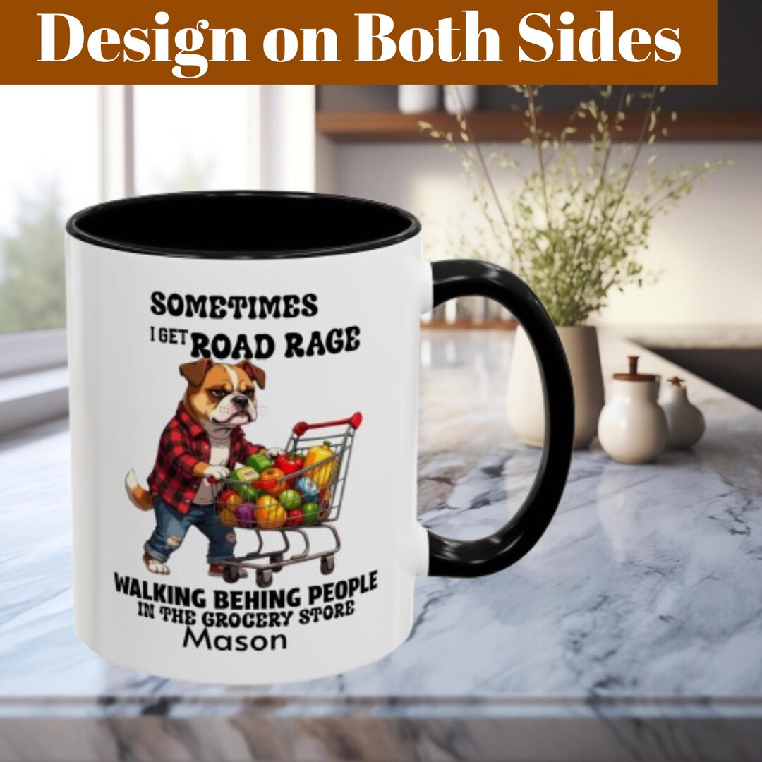 Funny Road Rage Coffee Mug: Gift for Dog Lovers - Etsy