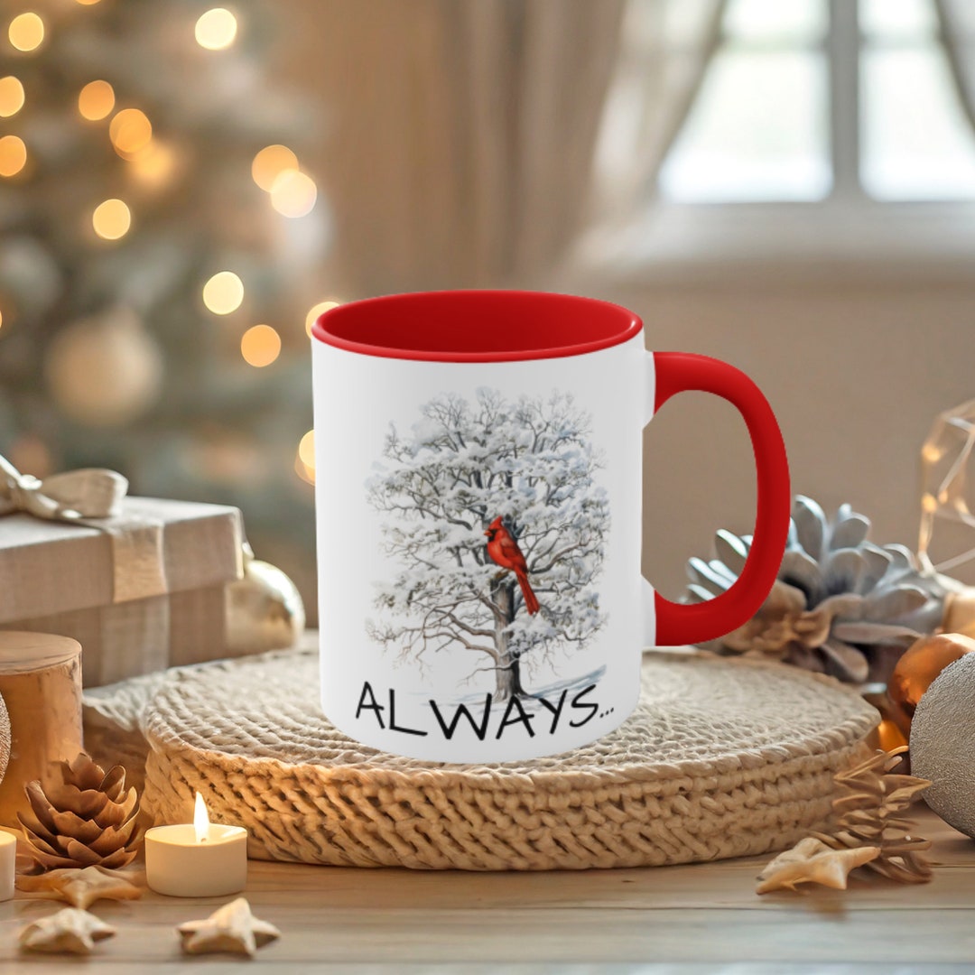 Cardinal Coffee Cup, Cardinal Winter Mug,cardinal Bird Mug, Remembrance ...