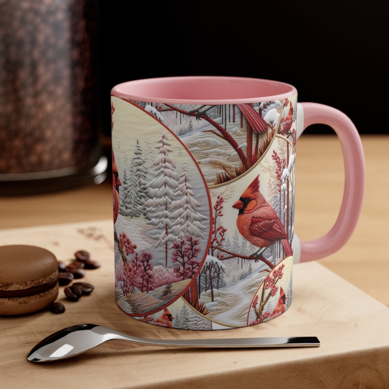 Cardinal Coffee Cup, Cardinal Winter Mug,cardinal Bird Mug, Remembrance ...