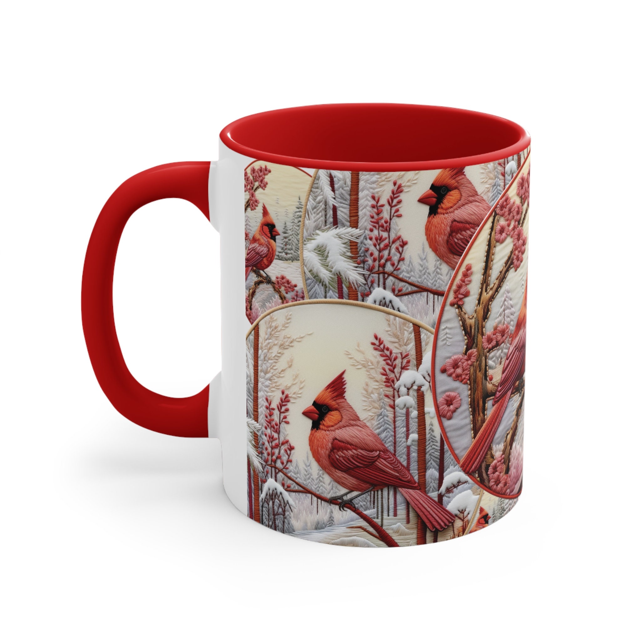 Cardinal Coffee Cup, Cardinal Winter Mug,cardinal Bird Mug, Remembrance ...