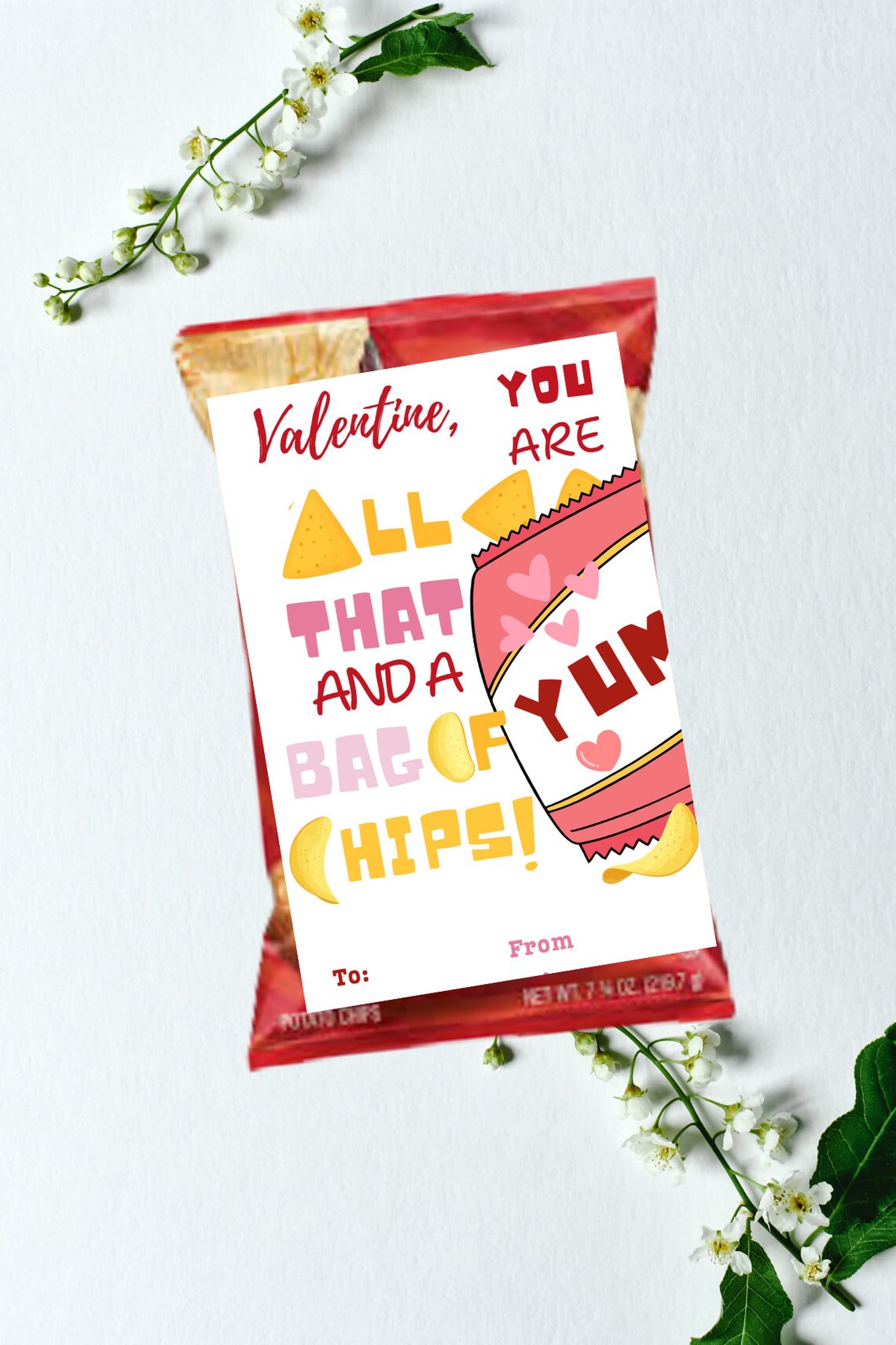 All That and a Bag of Chips- Valentine - Etsy
