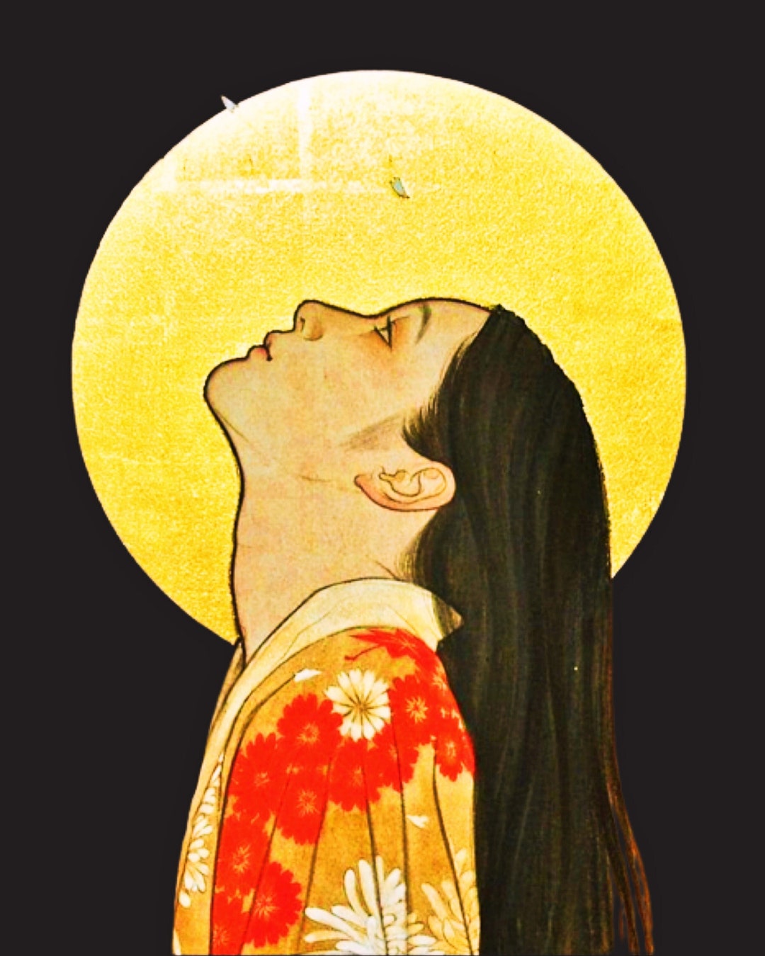 Sad Girl Moon Light Painting - Etsy