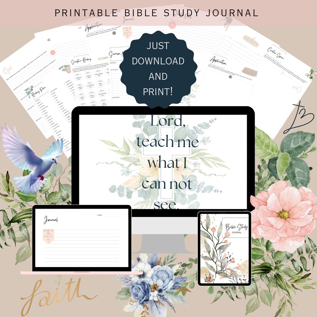 Prayer Journal Printable, Prayer Planner Printable, Bible Study Planner ...