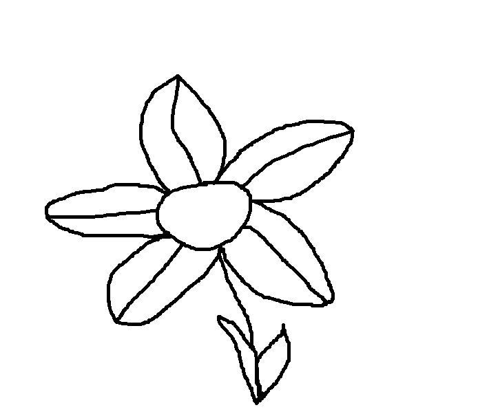Printable Simple Flower - Etsy