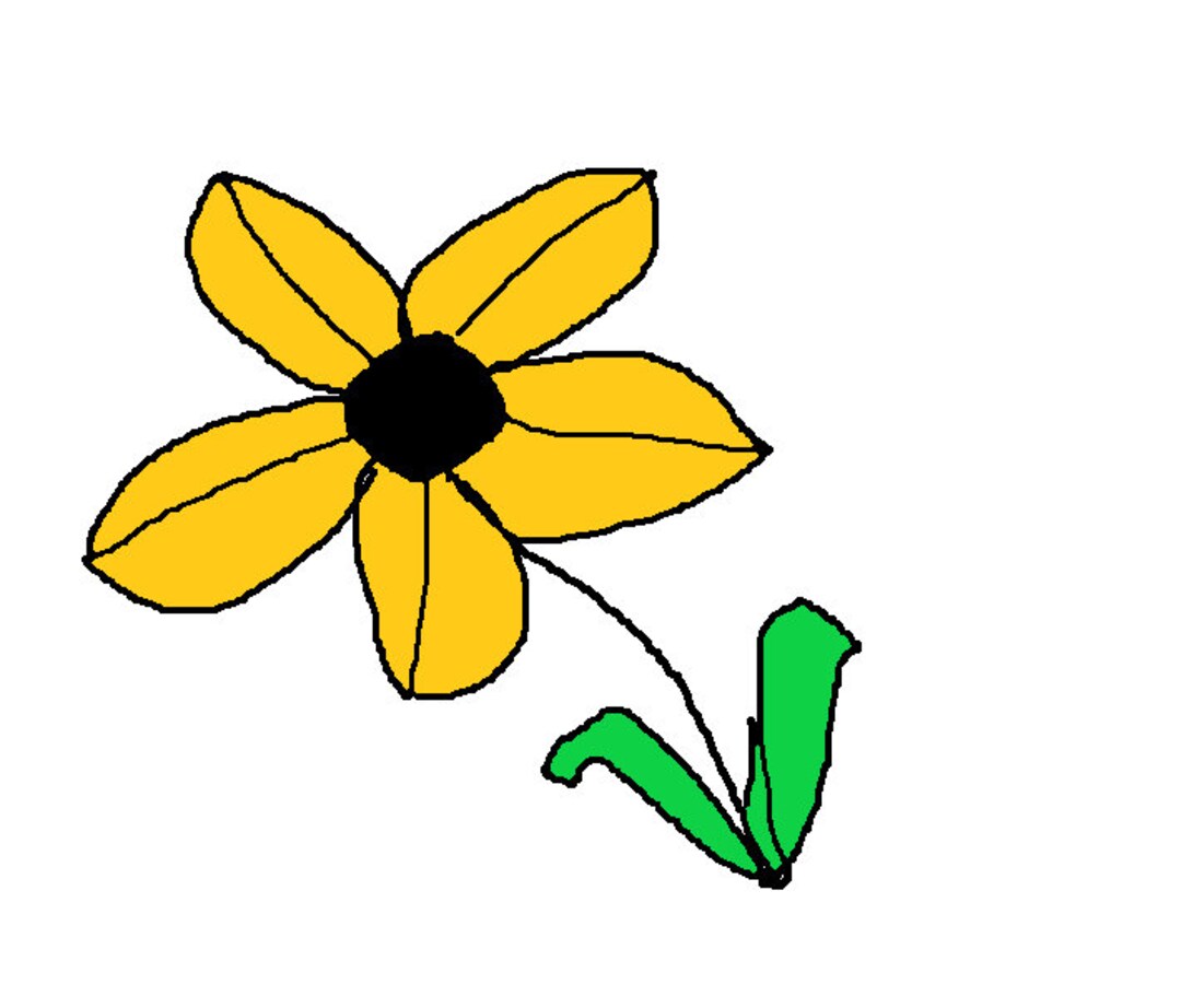 Yellow Printable Flower - Etsy