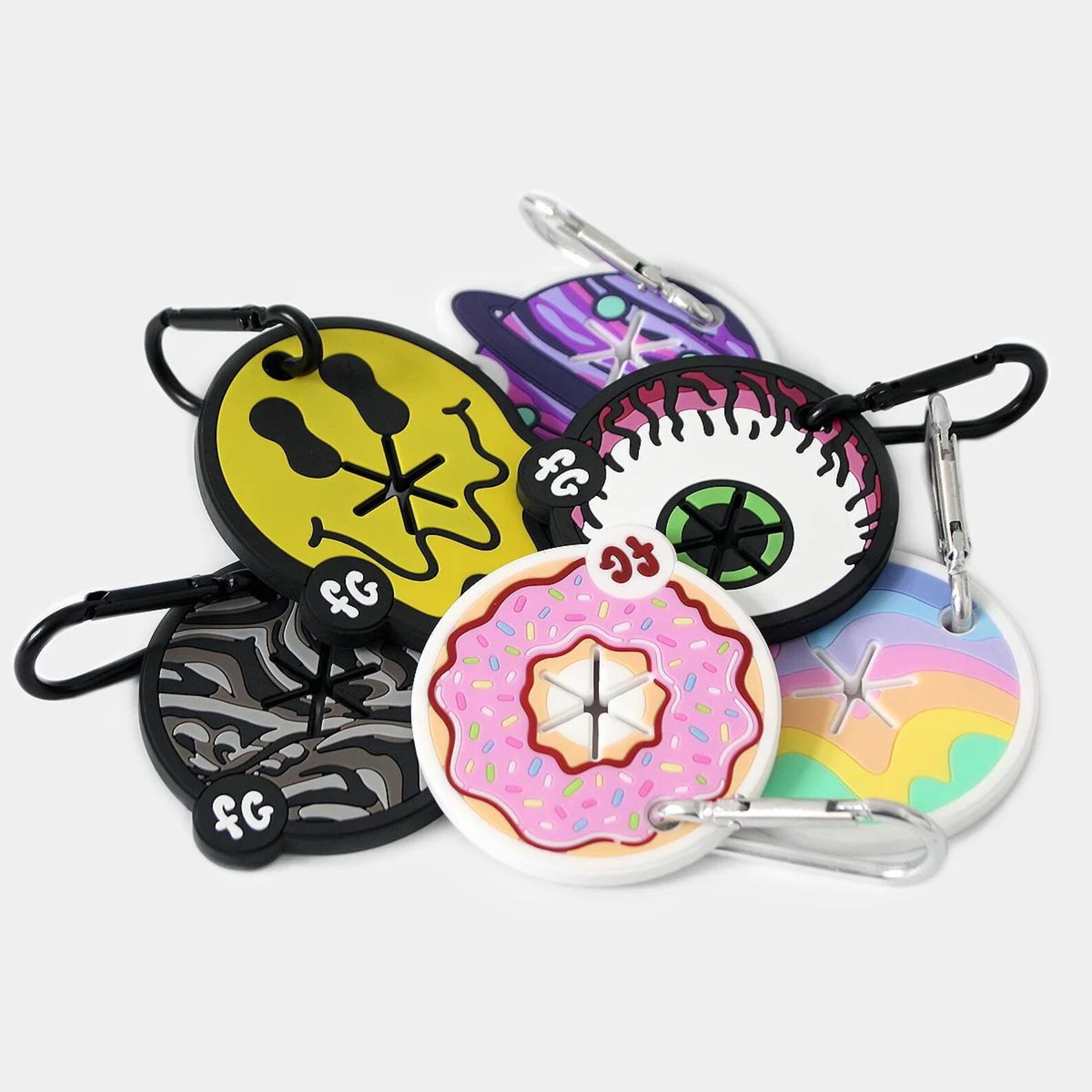 Dog Poop Tag Carrier 'trippy Face' - Etsy