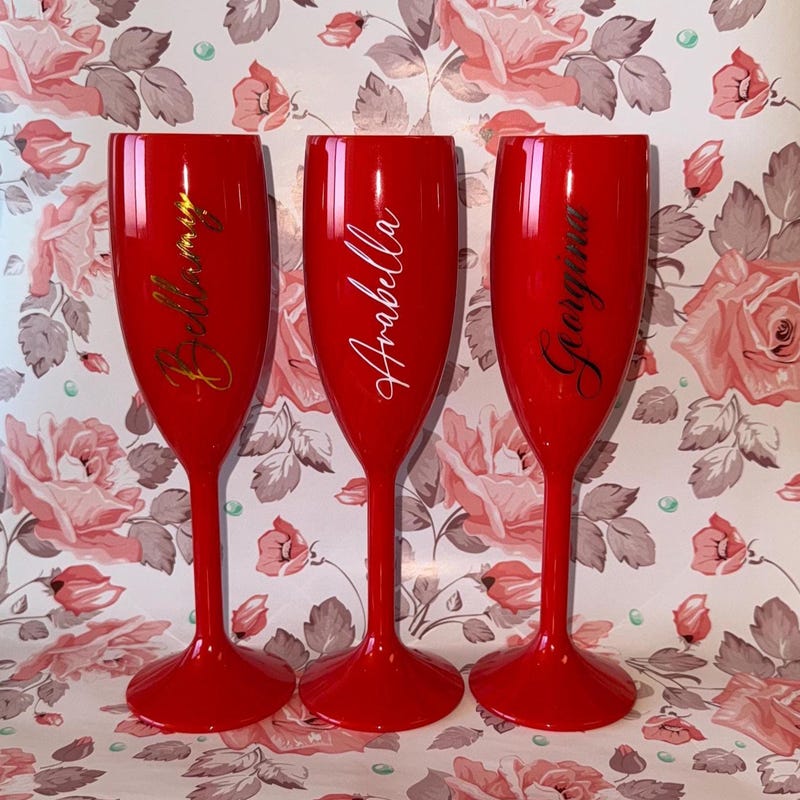 Red Flutes - Etsy