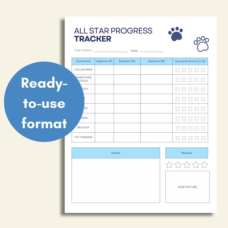 Printable All Star Progress Tracker Sheet, Instant Download, 8.5x11 PDF ...