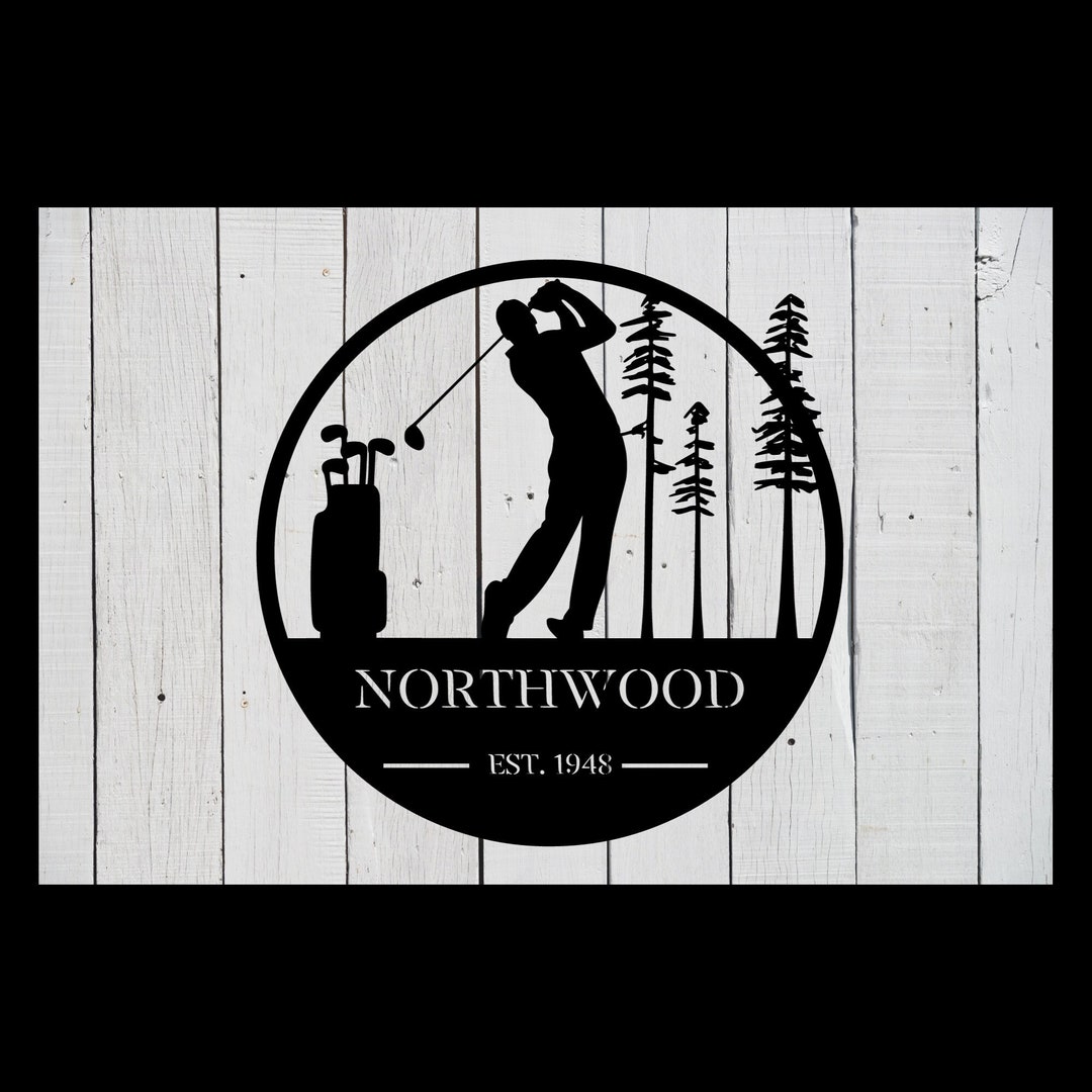 Custom Metal Sign, Personalized Golf Sign, Golf Course Sign, Metal Sign ...