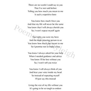 You Already Know Poem - Digital Download - Etsy UK