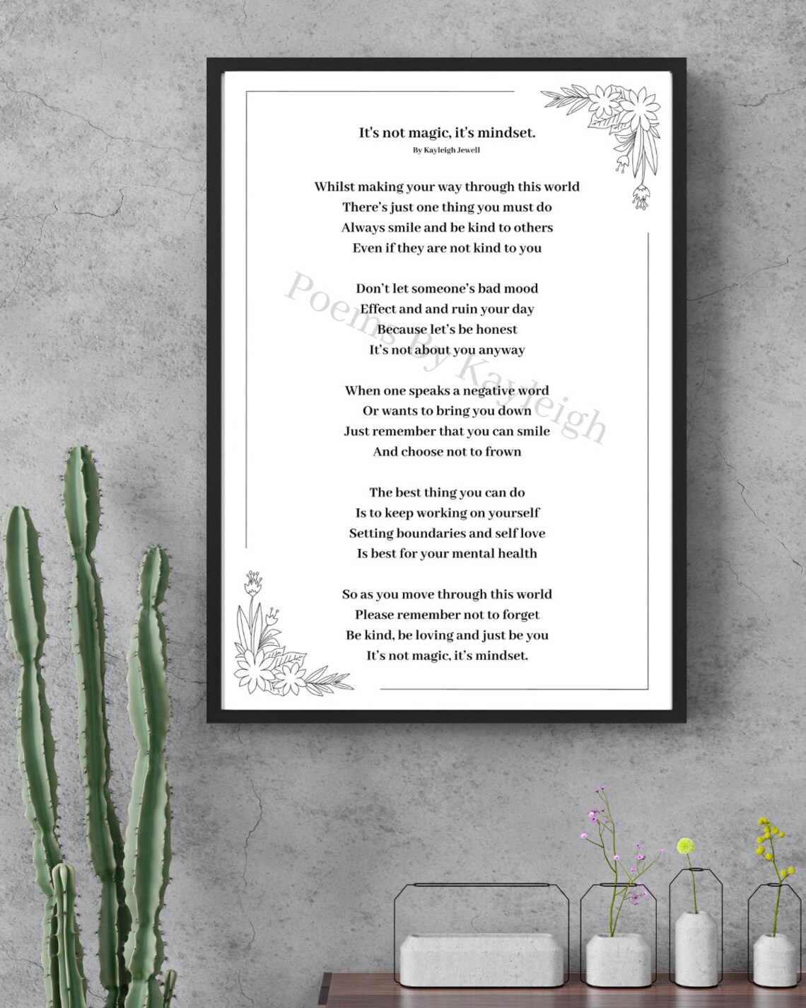 Mindset Poem - Digital Download - Etsy