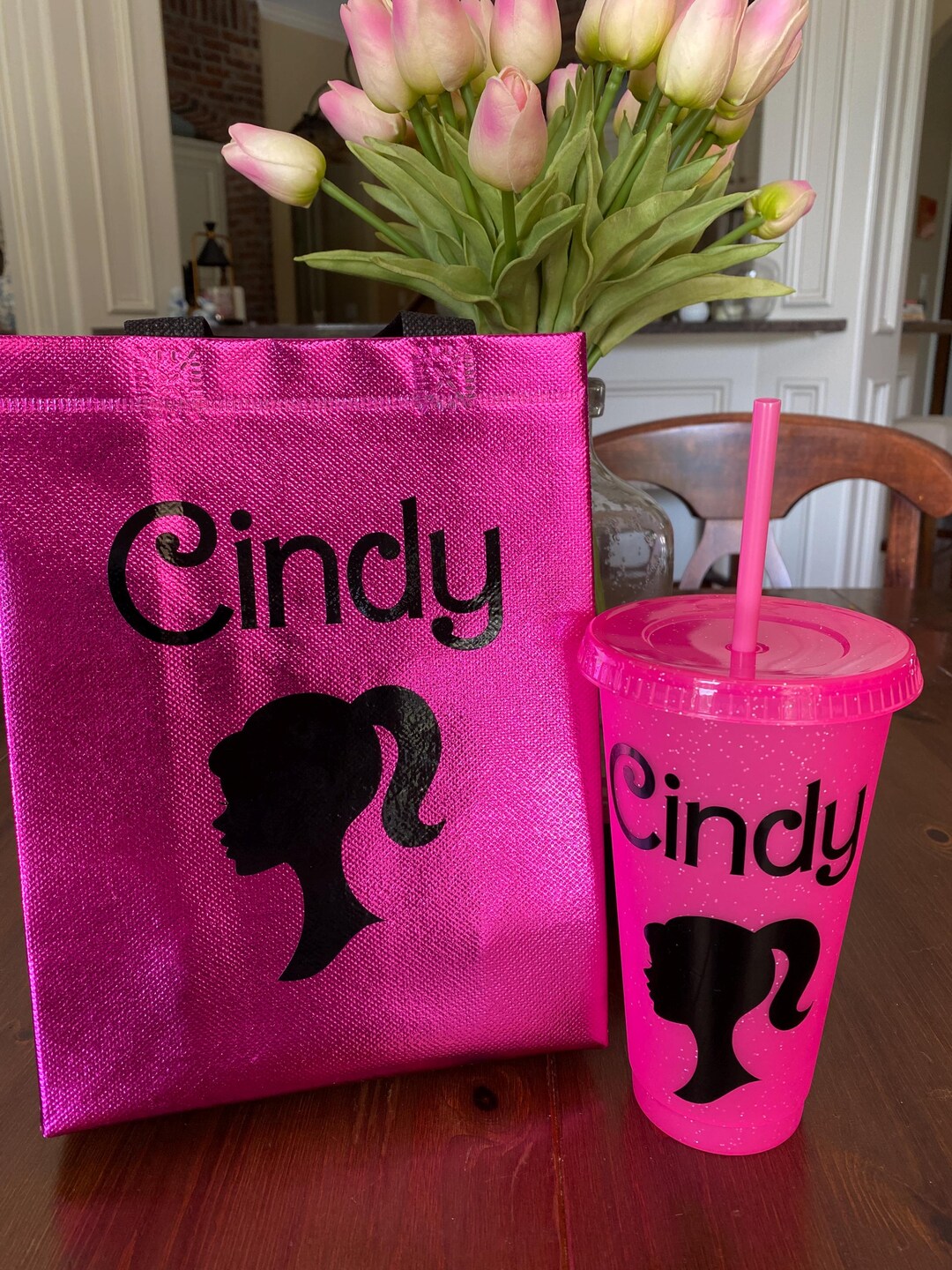 Personalized Hot Pink Gift Bag & Cup: Girls Trip Party Favors - Etsy