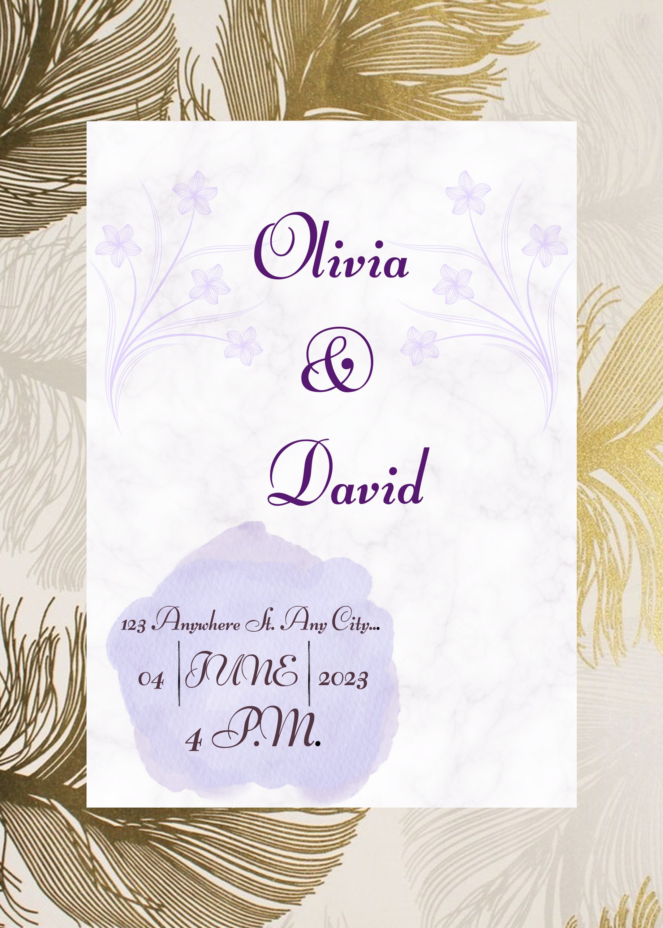 Editable Wedding Invitation With Modern Design Digital Download - Etsy