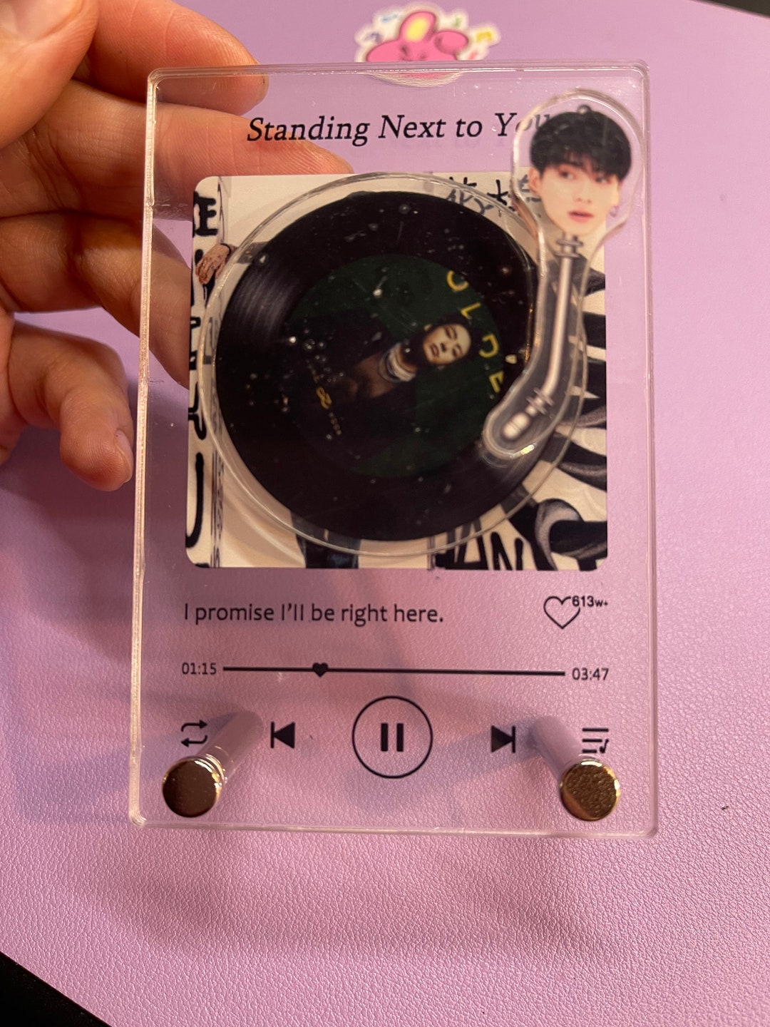 Jungkooks SNTY Vinyl Spinner - Etsy