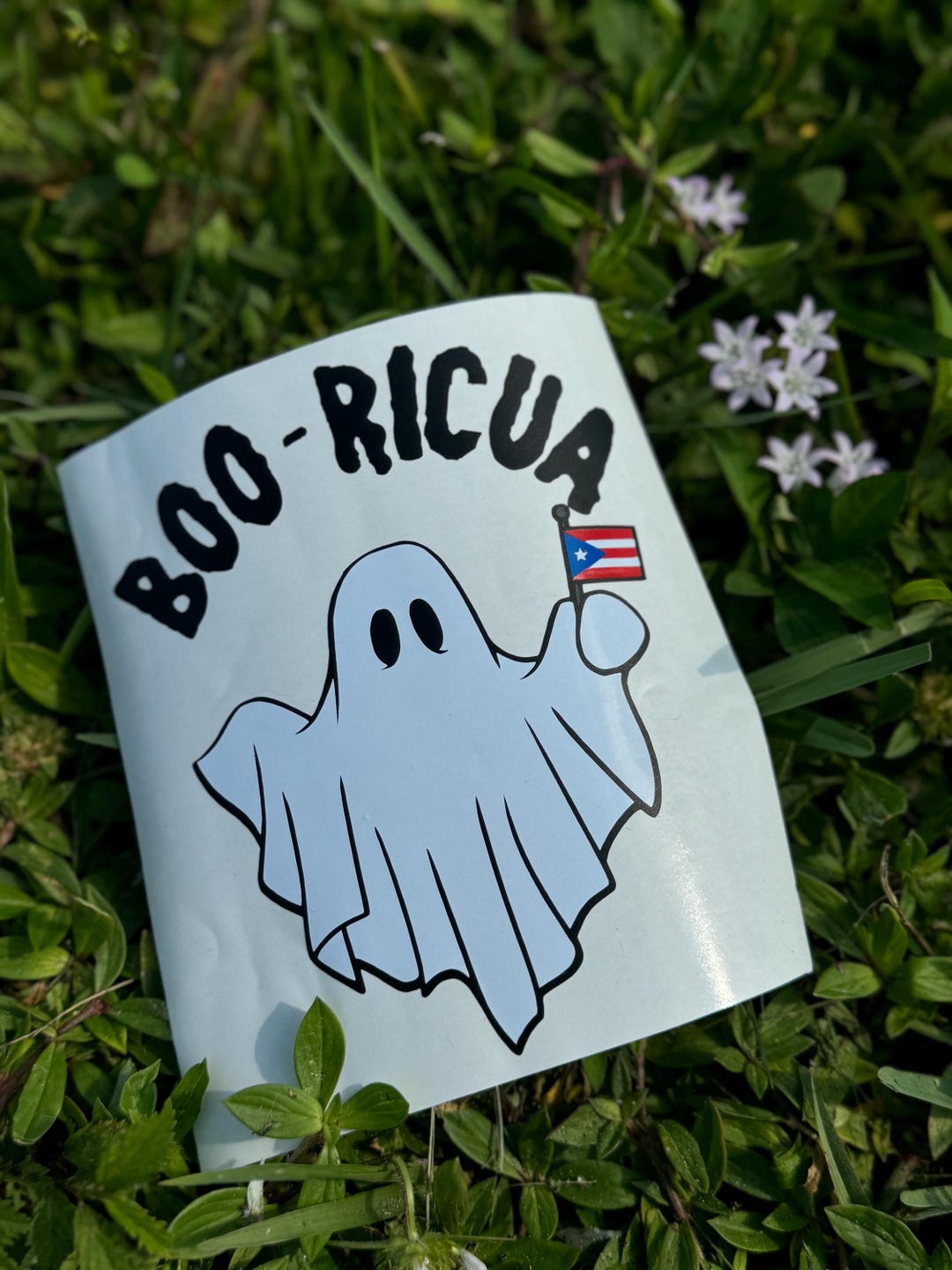 Puerto Rico Halloween Ghost Boo-ricua Car Decal Permanent Vinyl for Car ...