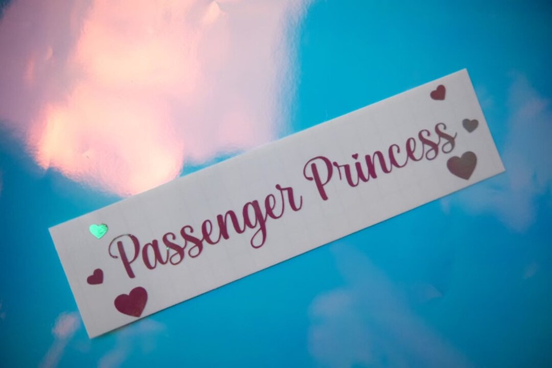 Passenger Princess Car Decal - Etsy