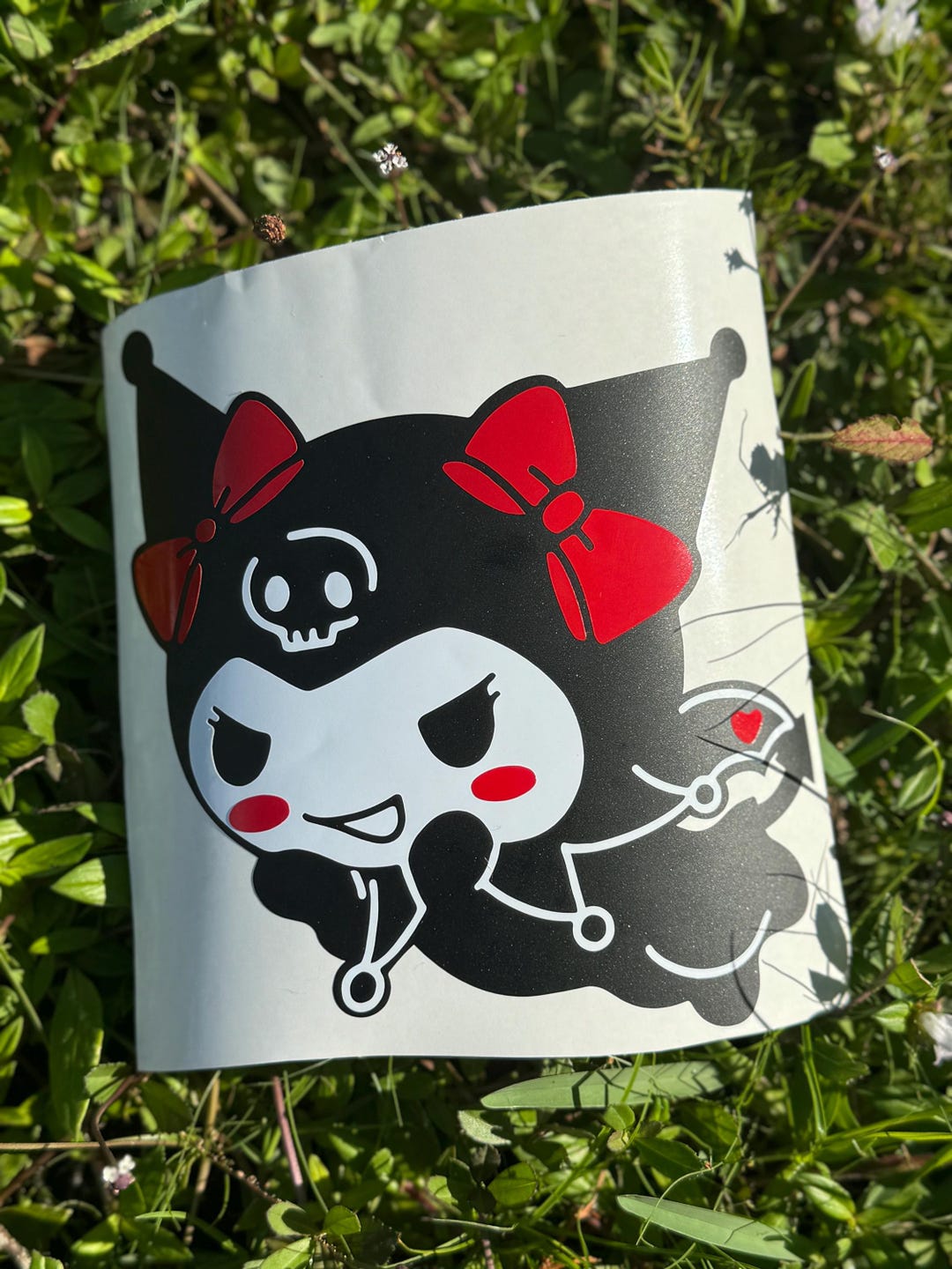 Kuromi Fly Halloween Vinyl Car Decal - Festive and Fun Car Decoration ...