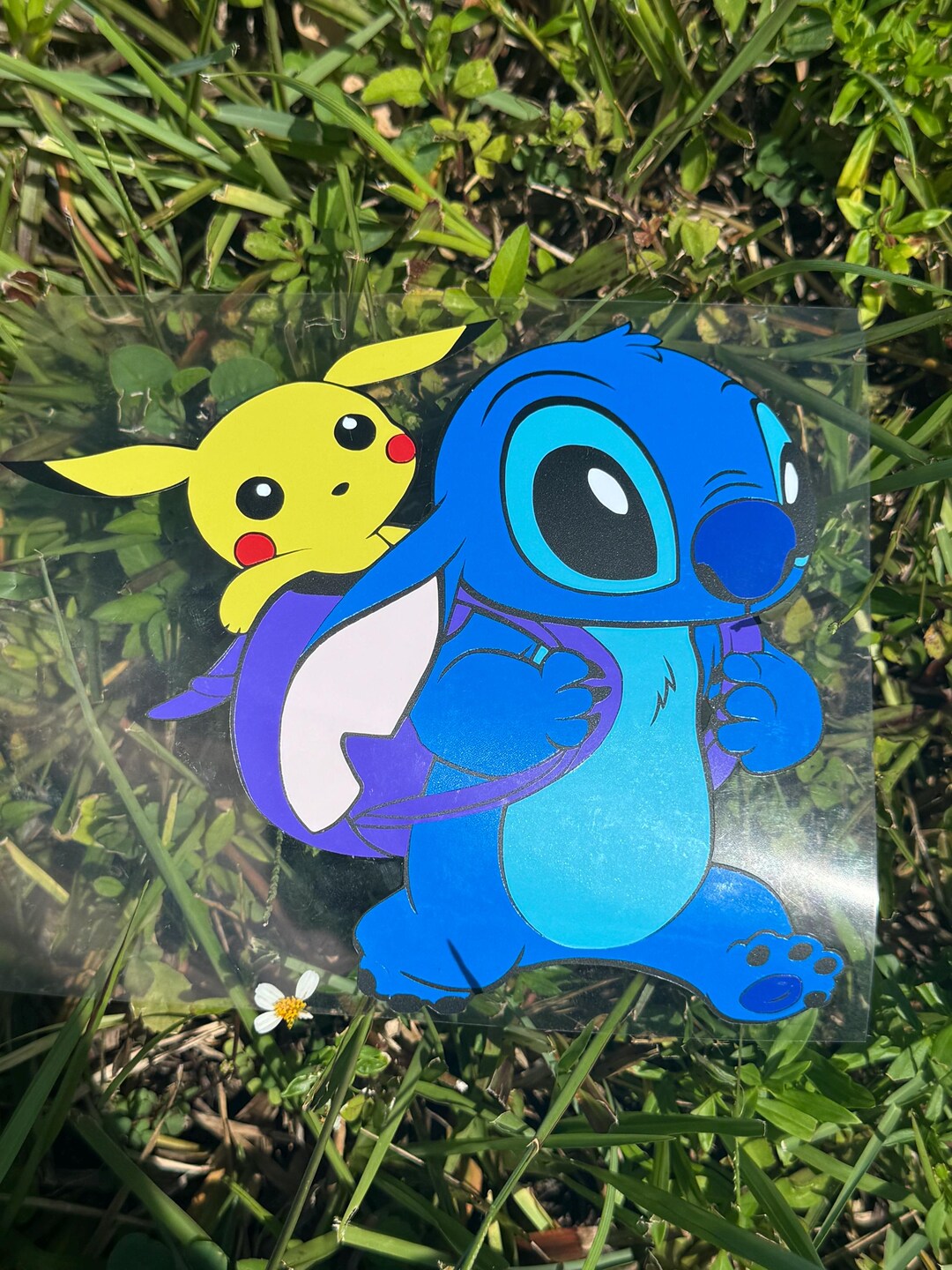 Stitch & Pika Vinyl Car Decal - Etsy