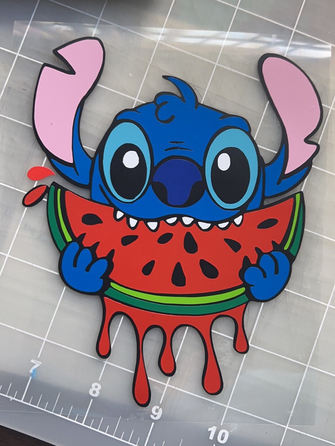 Stitch Watermelon Car Decal - Etsy