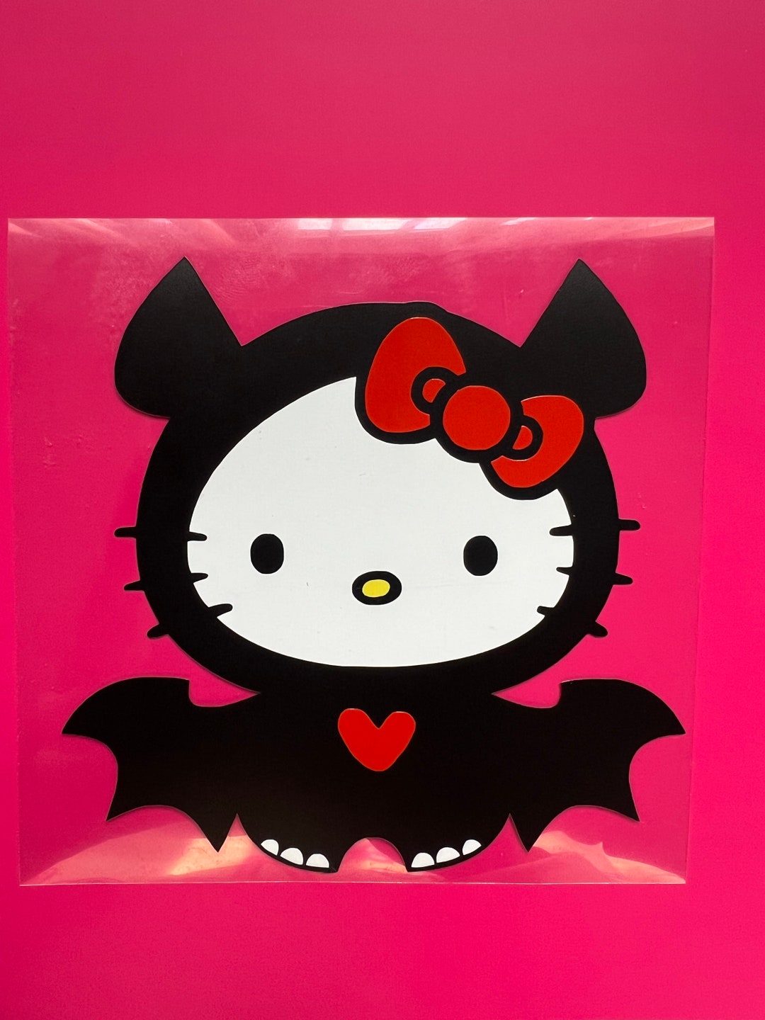 Hello Kitty Halloween Bat Car Decal - Etsy