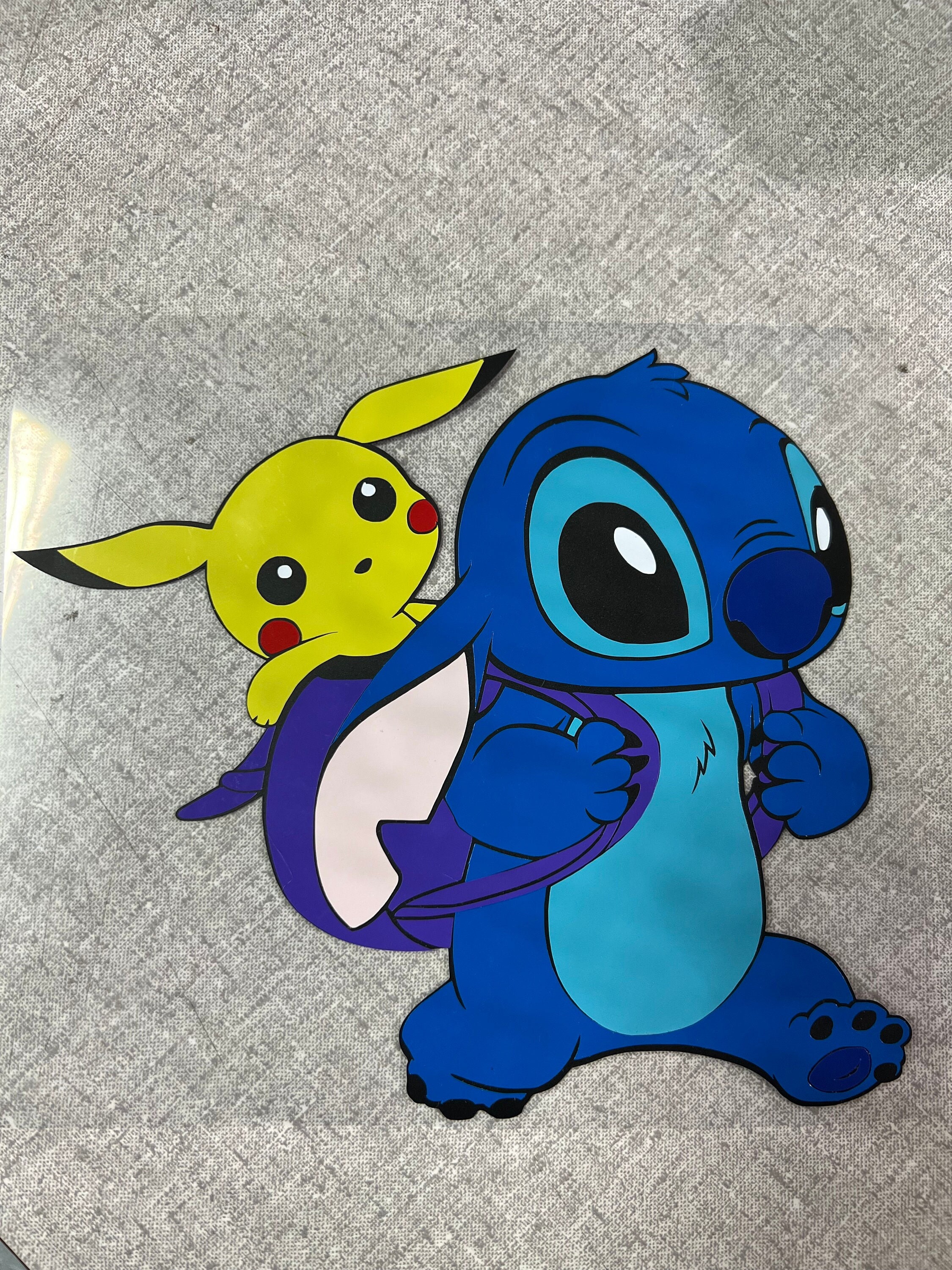 Stitch & Pika Vinyl Car Decal - Etsy