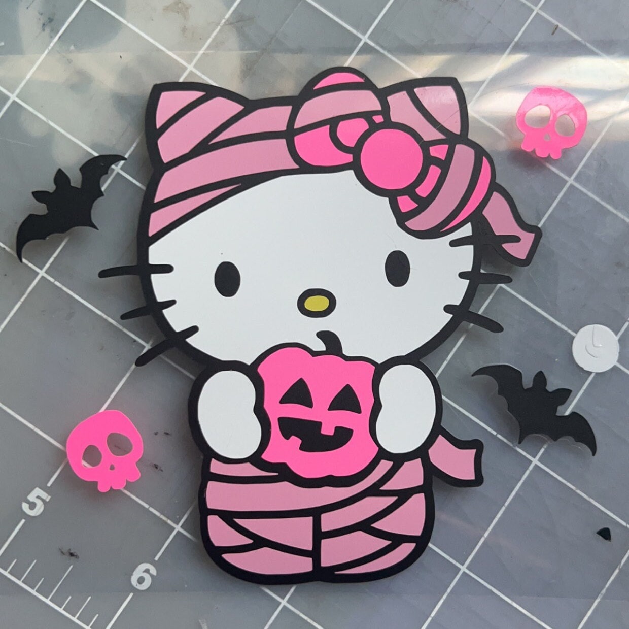 Halloween Mummy Hello Kitty Car Decal - Etsy