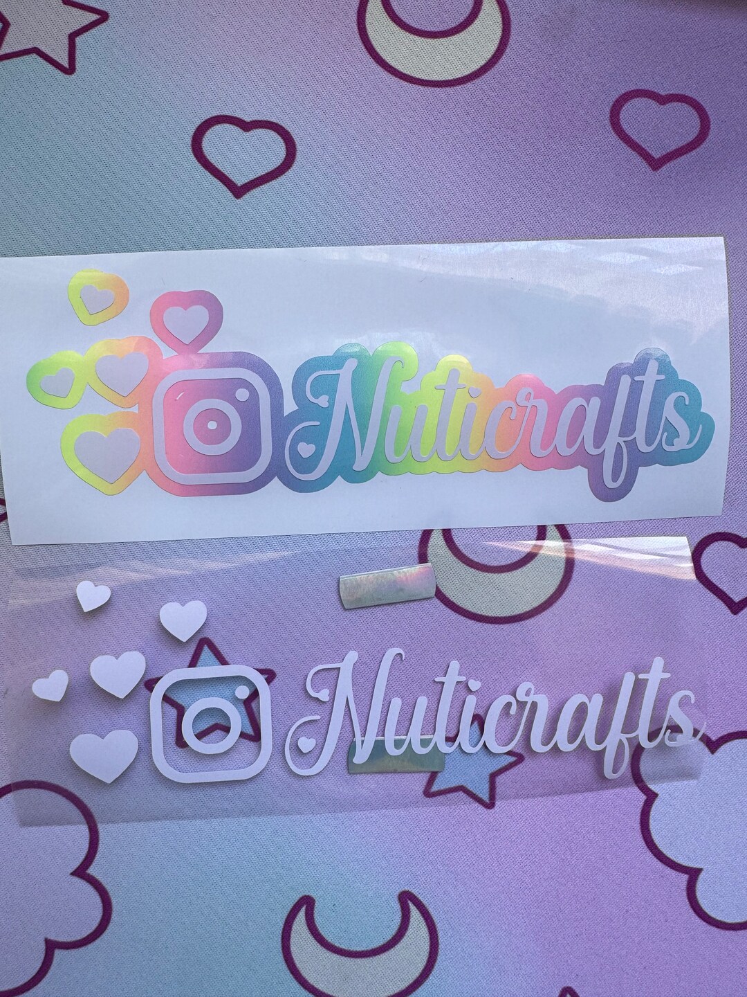 Pastel Rainbow Custom IG Car Decal - Etsy