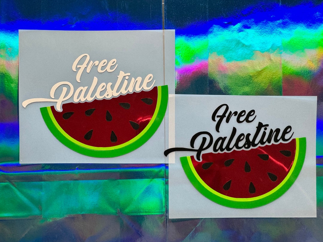Free Palestine Watermelon Car Decal - Etsy