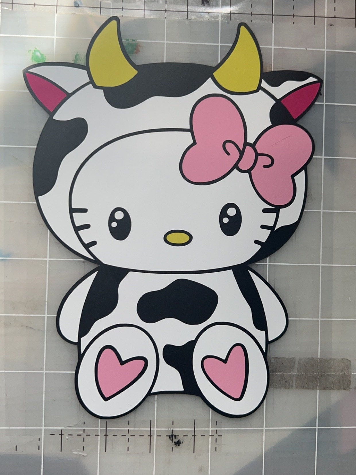 Hello Kitty Cow Car Decal - Etsy