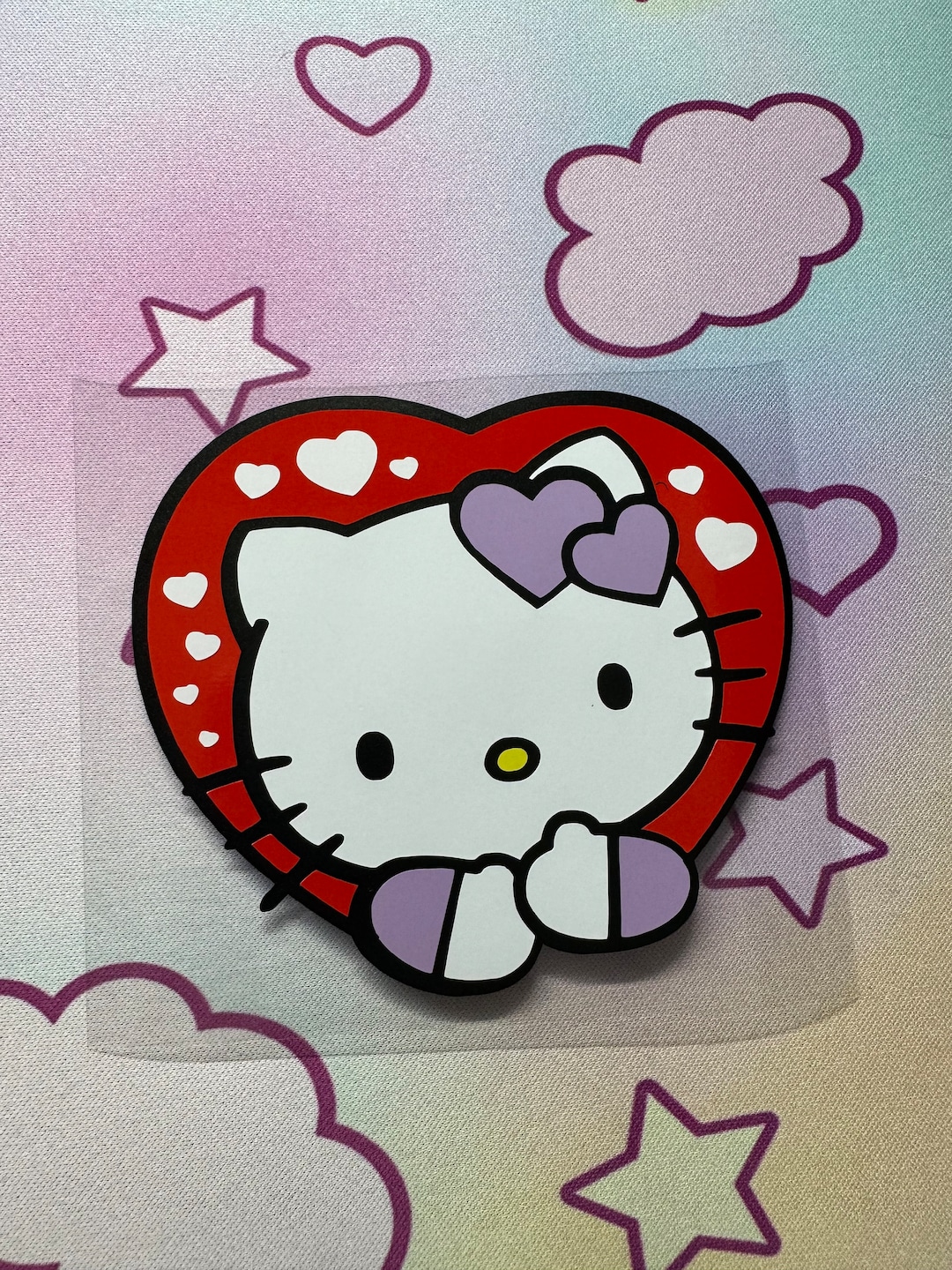 Hello Kitty Love Heart Vinyl Car Decal - Etsy