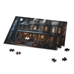 Halloween Puzzle, Dollhouse Puzzle, Haunted House Puzzle, Gothic ...