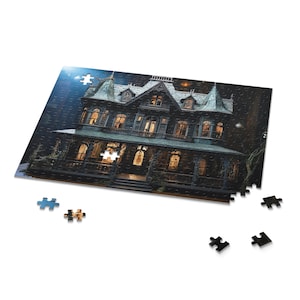 Halloween Puzzle, Dollhouse Puzzle, Haunted Dollhouse Puzzle, Gothic ...