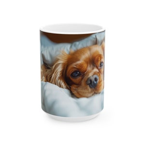 Cavalier King Charles Spaniel Dog Mug, Cute Puppy Mug, Ceramic Mug ...