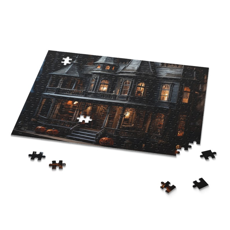 Halloween Puzzle, Dollhouse Puzzle, Haunted House Puzzle, Gothic ...
