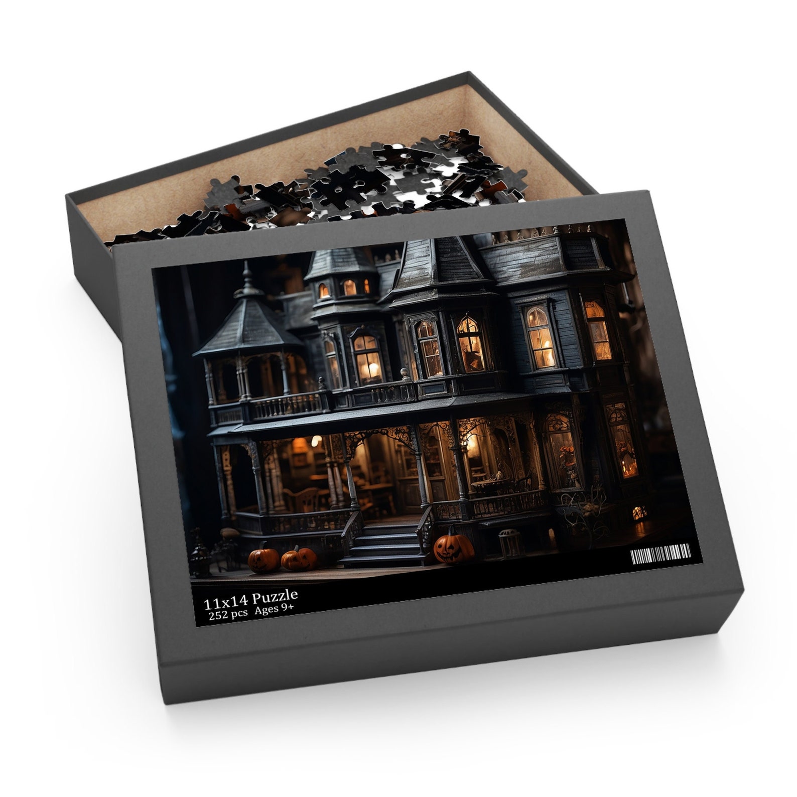Halloween Puzzle, Dollhouse Puzzle, Haunted House Puzzle, Gothic ...