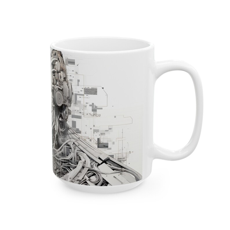 Cyborg Ceramic Mug, Cyberpunk, Android, Artificial Intelligence ...