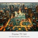 Cyberpunk City Frame TV Art: Digital Metropolis Circuit Board (digital ...