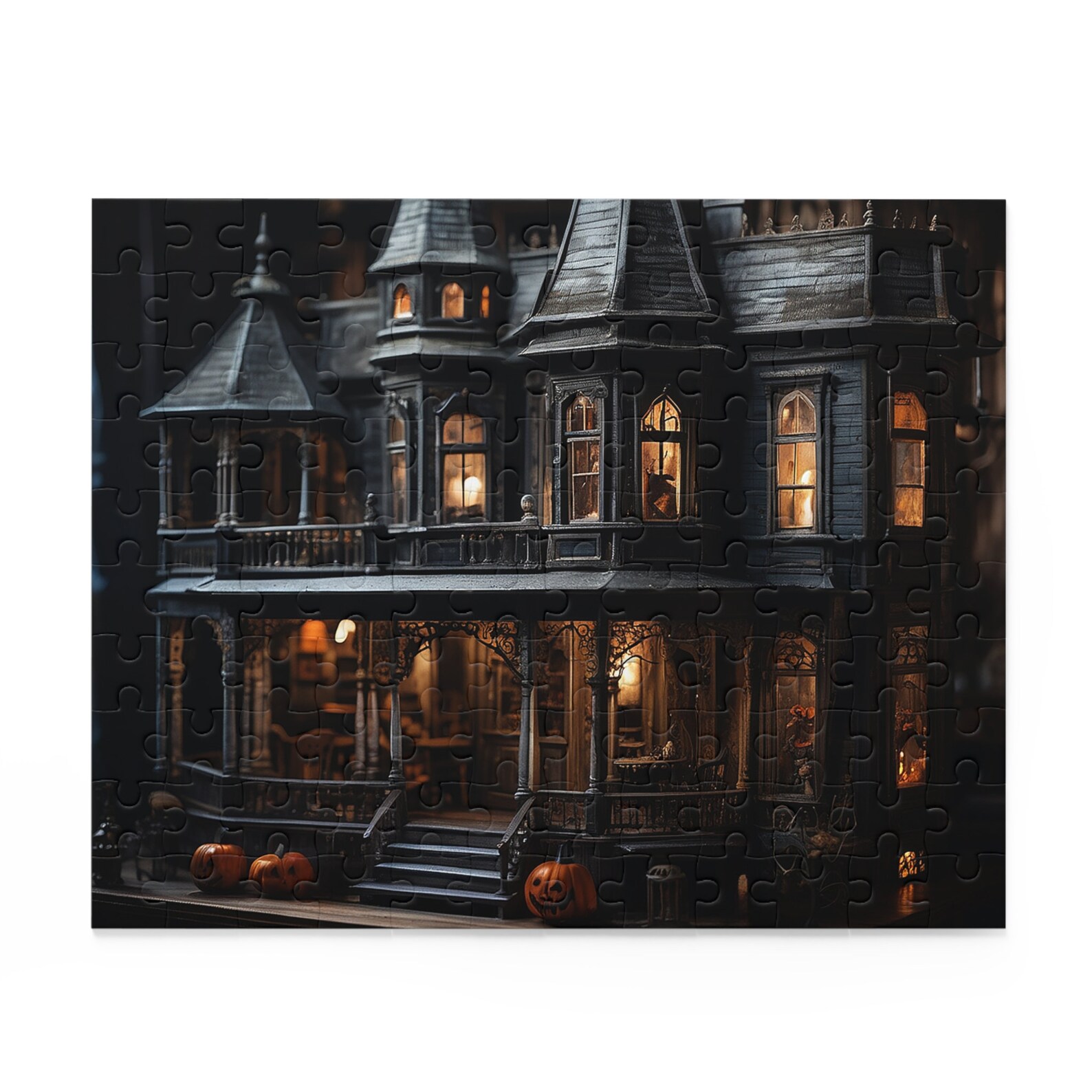 Halloween Puzzle, Dollhouse Puzzle, Haunted House Puzzle, Gothic ...