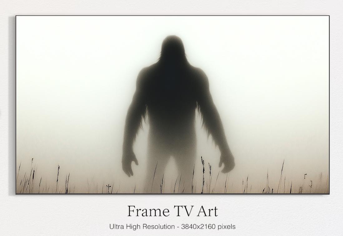 Enigmatic Bigfoot Frame TV Art: Halloween Horror (digital Download) - Etsy