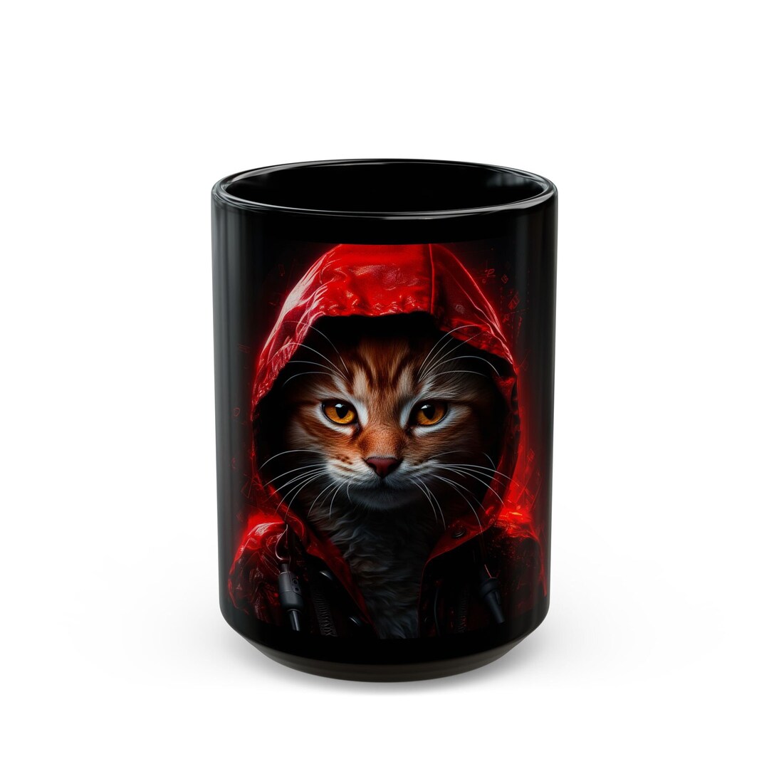 Cyberpunk Cat Red Team Mug: Hacker Cybersecurity Coffee Mug - Etsy