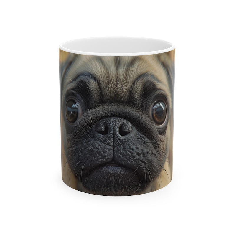 Pug Mug Ceramic Mug 11oz, 15oz Cute Pug Mug, Pug Gift, Cute Dog Mug ...