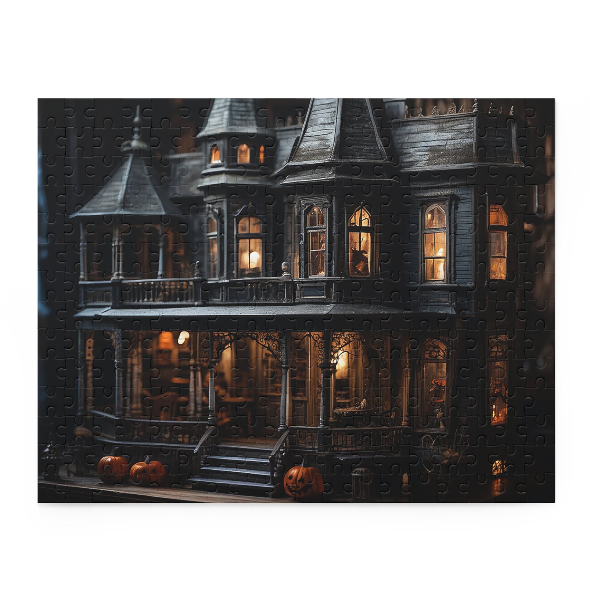 Halloween Puzzle, Dollhouse Puzzle, Haunted House Puzzle, Gothic ...