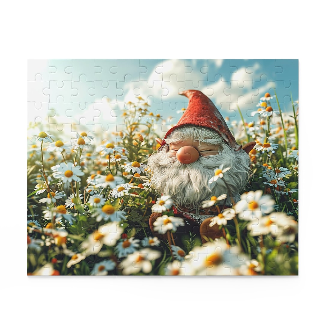 Sunny Day With the Gnome Puzzle (120, 252, 500-piece) Gnome Puzzle ...