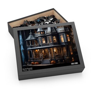 Halloween Puzzle, Dollhouse Puzzle, Haunted House Puzzle, Gothic ...