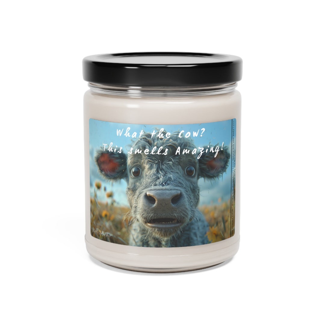 Cute Cow Candle, Funny Cow Candle, Farm Animal Candle, Cow Candle ...