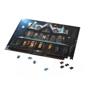 Halloween Puzzle, Dollhouse Puzzle, Haunted Dollhouse Puzzle, Gothic ...