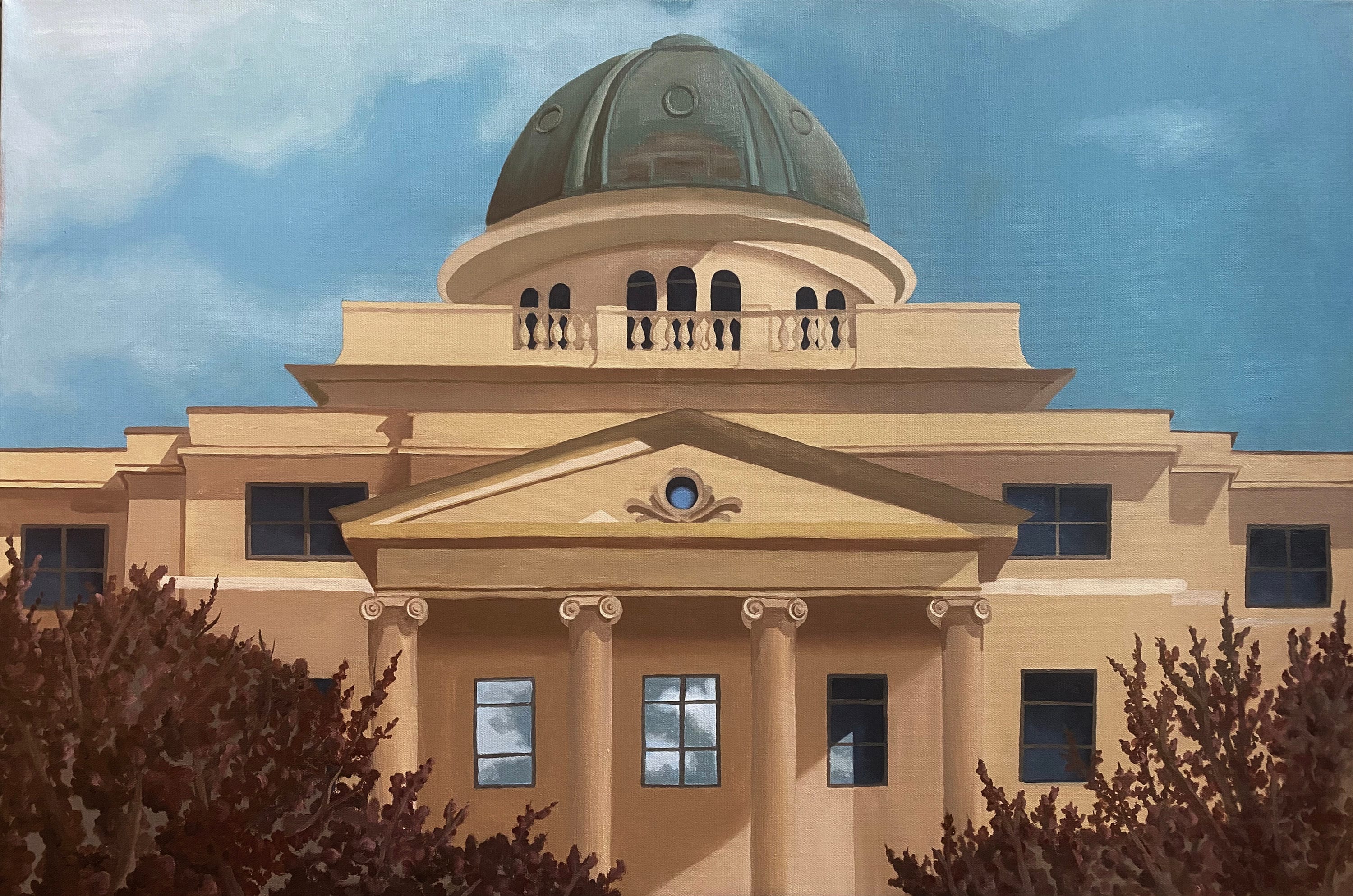 Texas A&M Campus Art Fine Art Print - Original Oil Painting by Ansley ...
