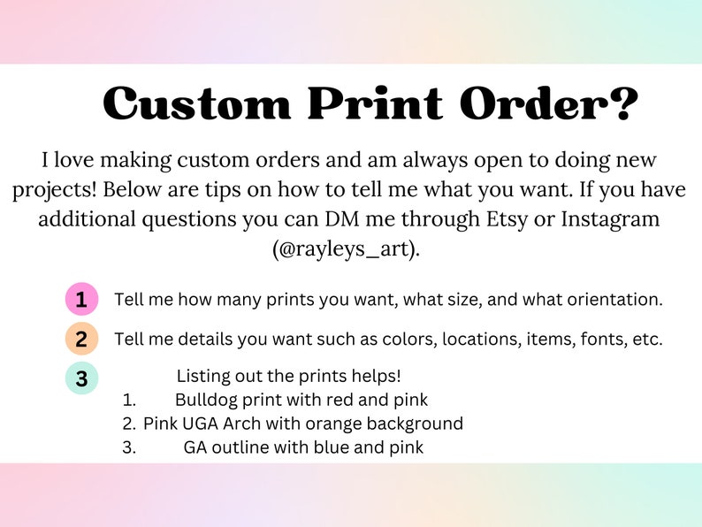 University of Georgia Pink UGA Prints - Etsy