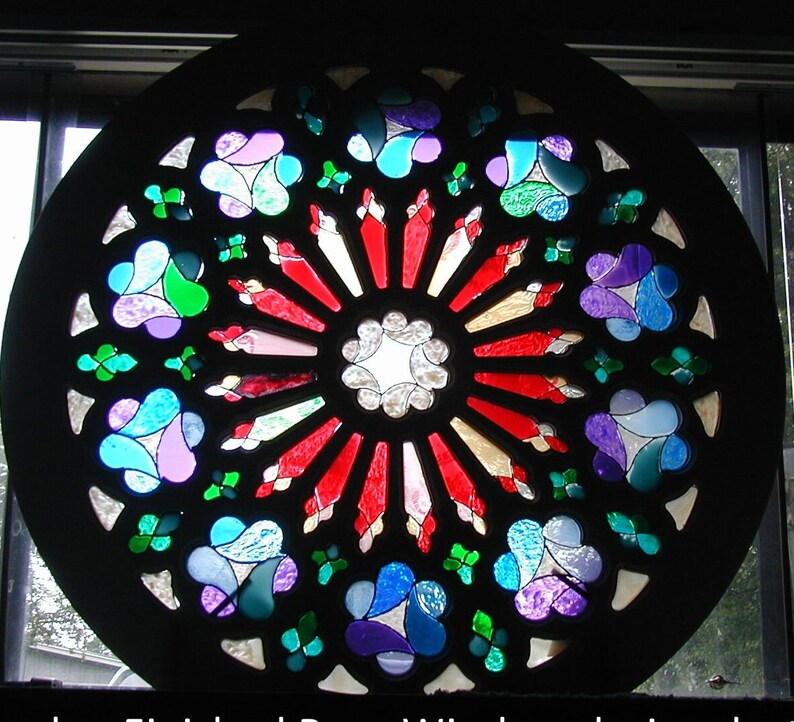 Cathedral Rose Window, Rose Window Frame, Church Window, Stained Glass ...