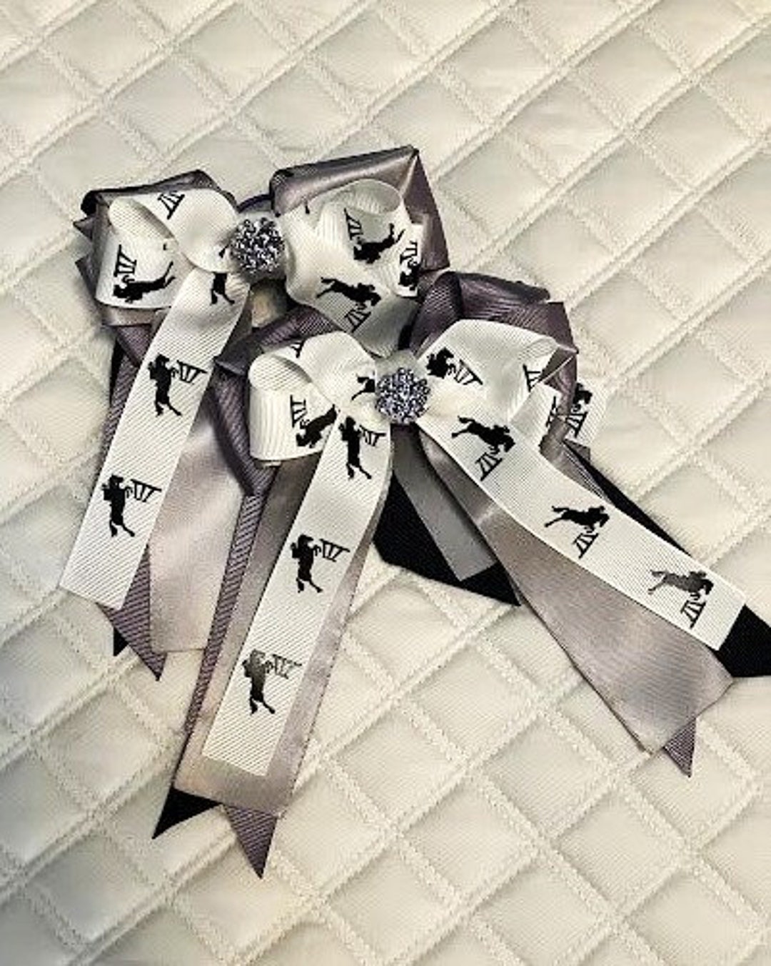 Show Bows, Leadline, Pony, Equestrian Bows, Horse Bows, With Rhinestone ...